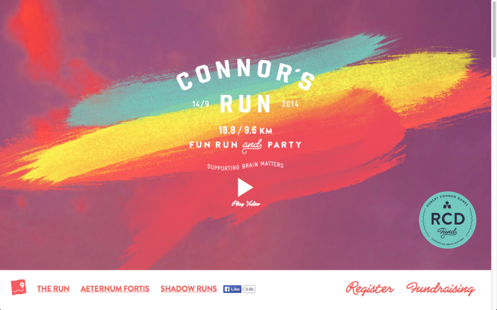 Connor's Run Website – Krafthaus Indonesia